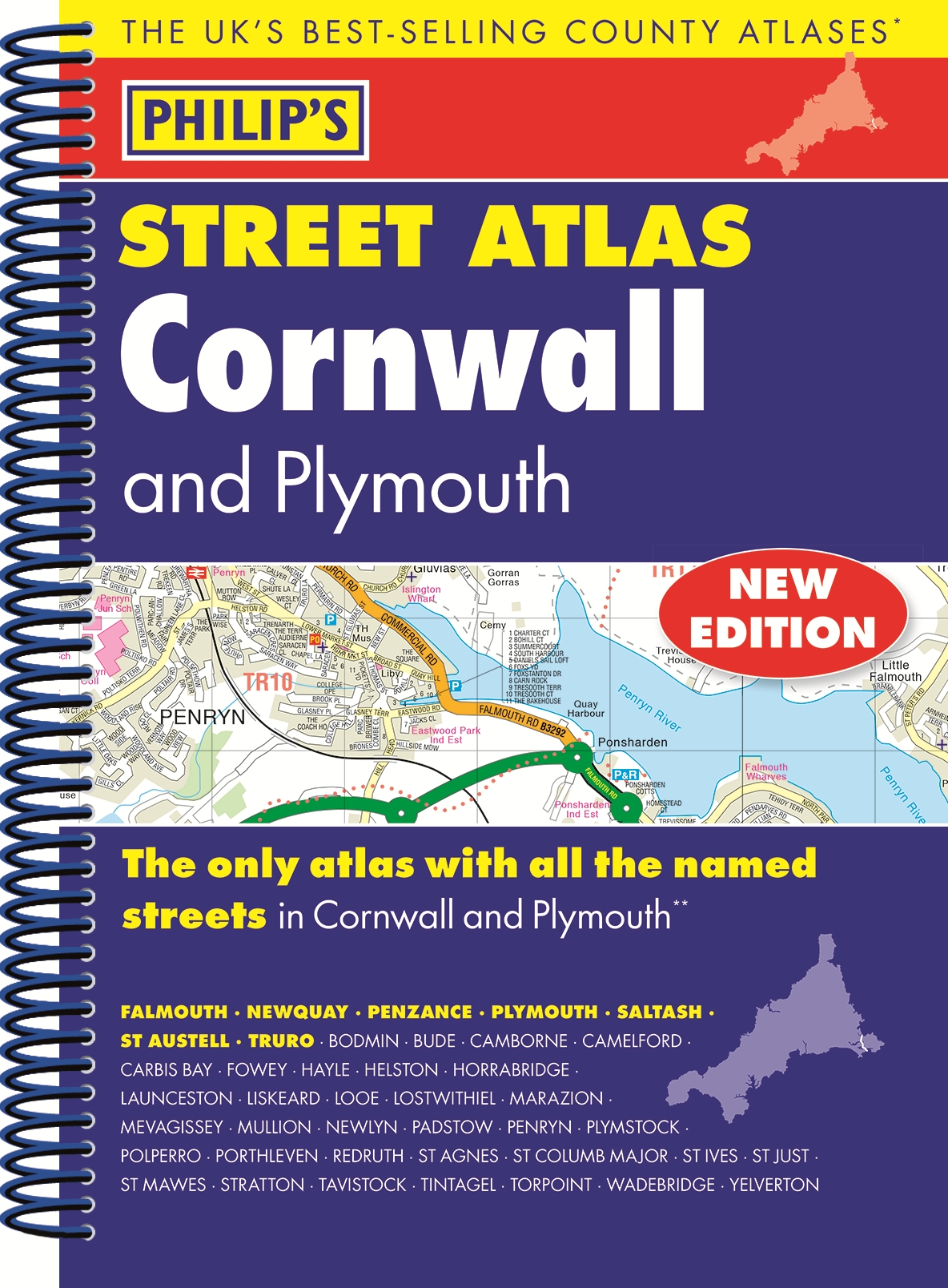 Philip's Street Atlas Cornwall and Plymouth by | The home of non ...